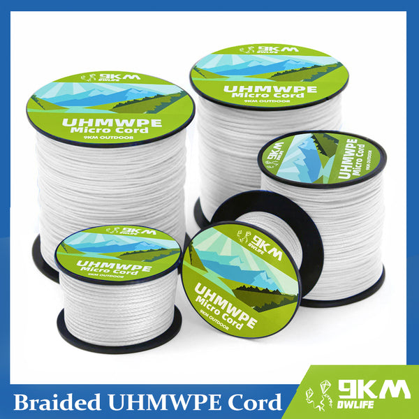 0.5~1mm Braided UHMWPE Cord Hollow Low Stretch Spectra Line Spliceable ...