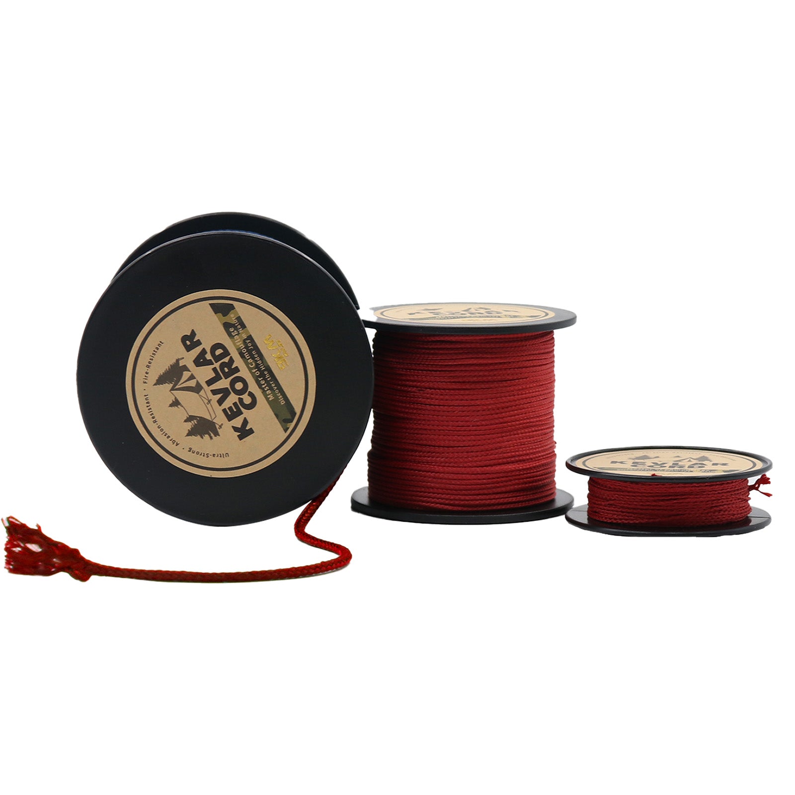 150lb-1500lb Red Braided Kevlar Line – 9km-dwlife