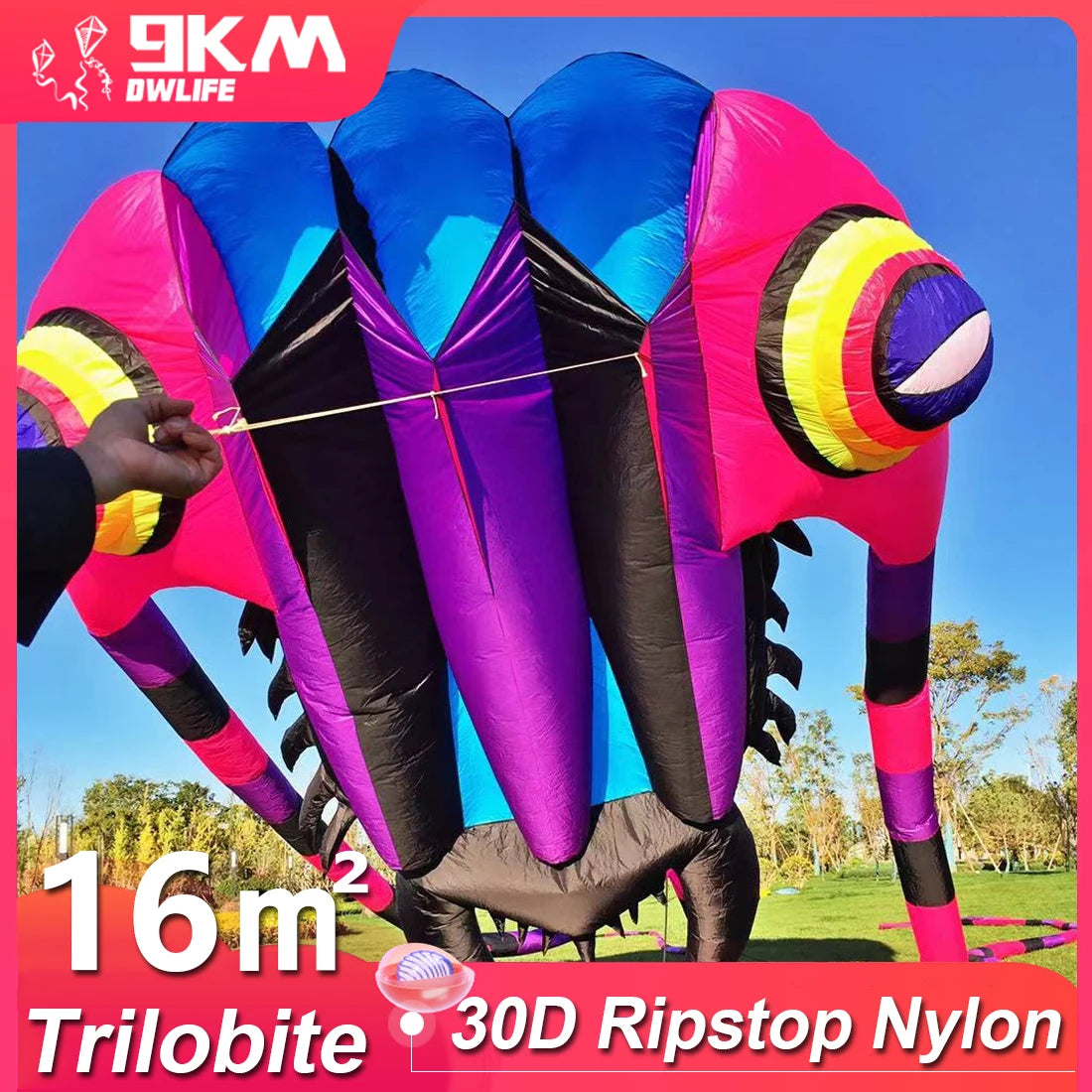 16sqm Huge Trilobite Kite Pilot Kite – 9km-dwlife