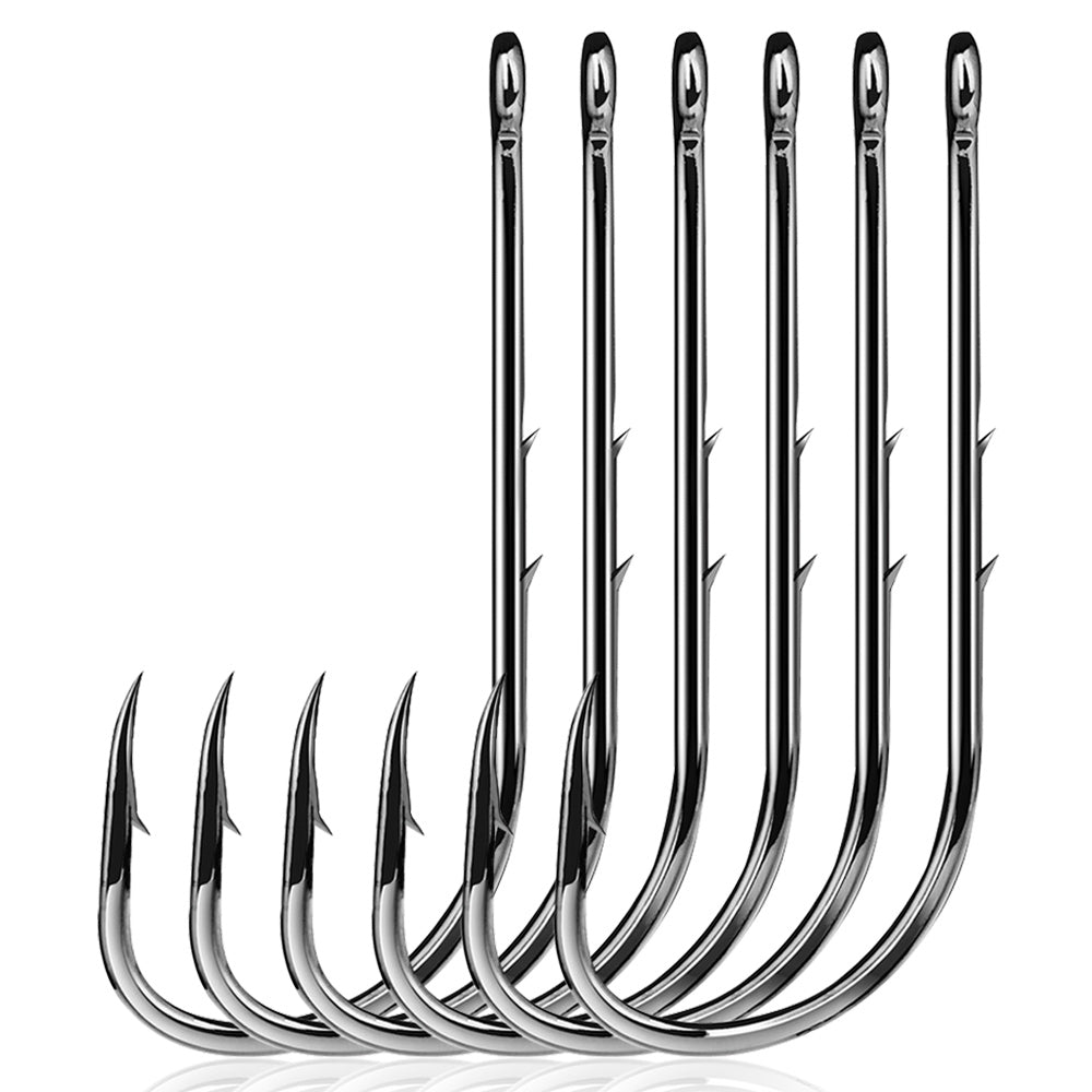 Long Shank Fishing Hook Straight Handle Sharp Barbed Bait Hook – 9km-dwlife