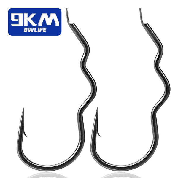 Fishing Hooks 50~200Pcs Barbed Automatic Flipping Fish Hook Sharp Fish ...