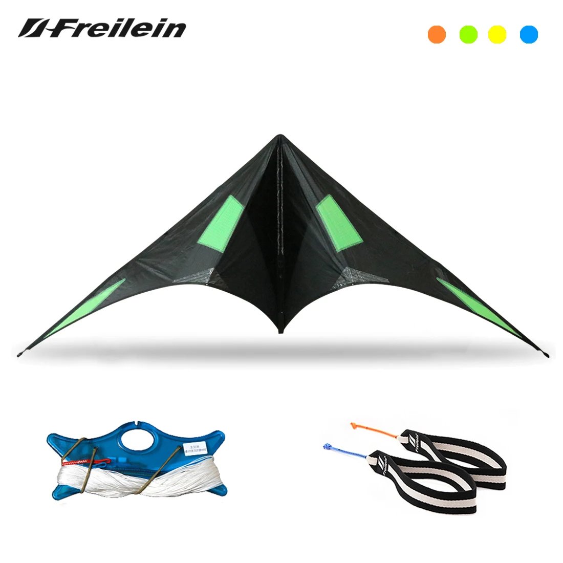 Freilein 2 Line Acrobatic Kite 2.34m Professional Blackjazz Ⅲ Stunt Ki ...