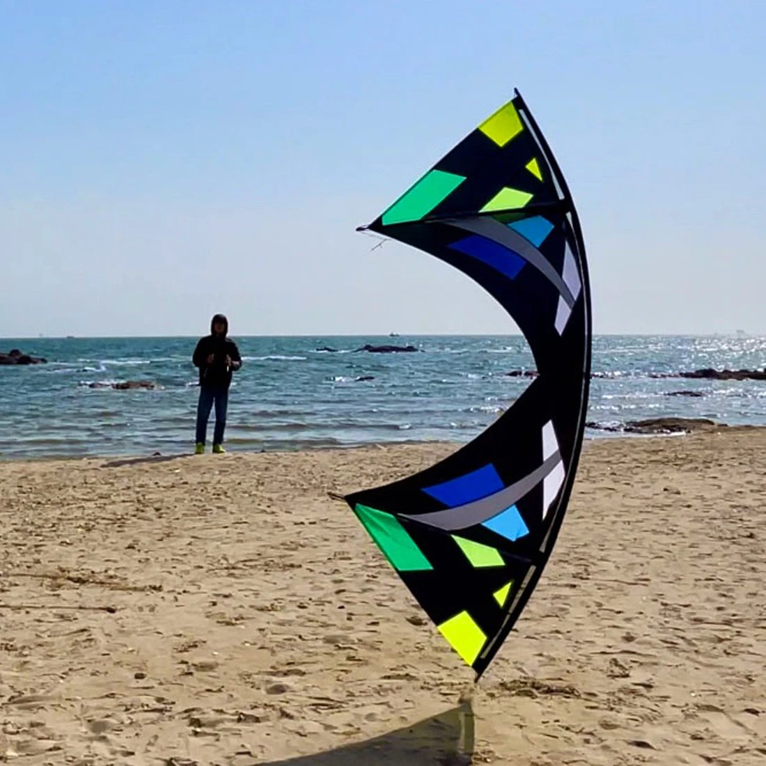 Freilein 2.38m Quad Line Stunt Kite Windrider IV Large Professional Ac ...