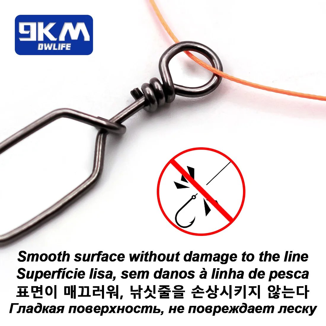 Fishing Snap 50~200Pcs Stainless Steel Coast Lock Snap Fishing Square ...