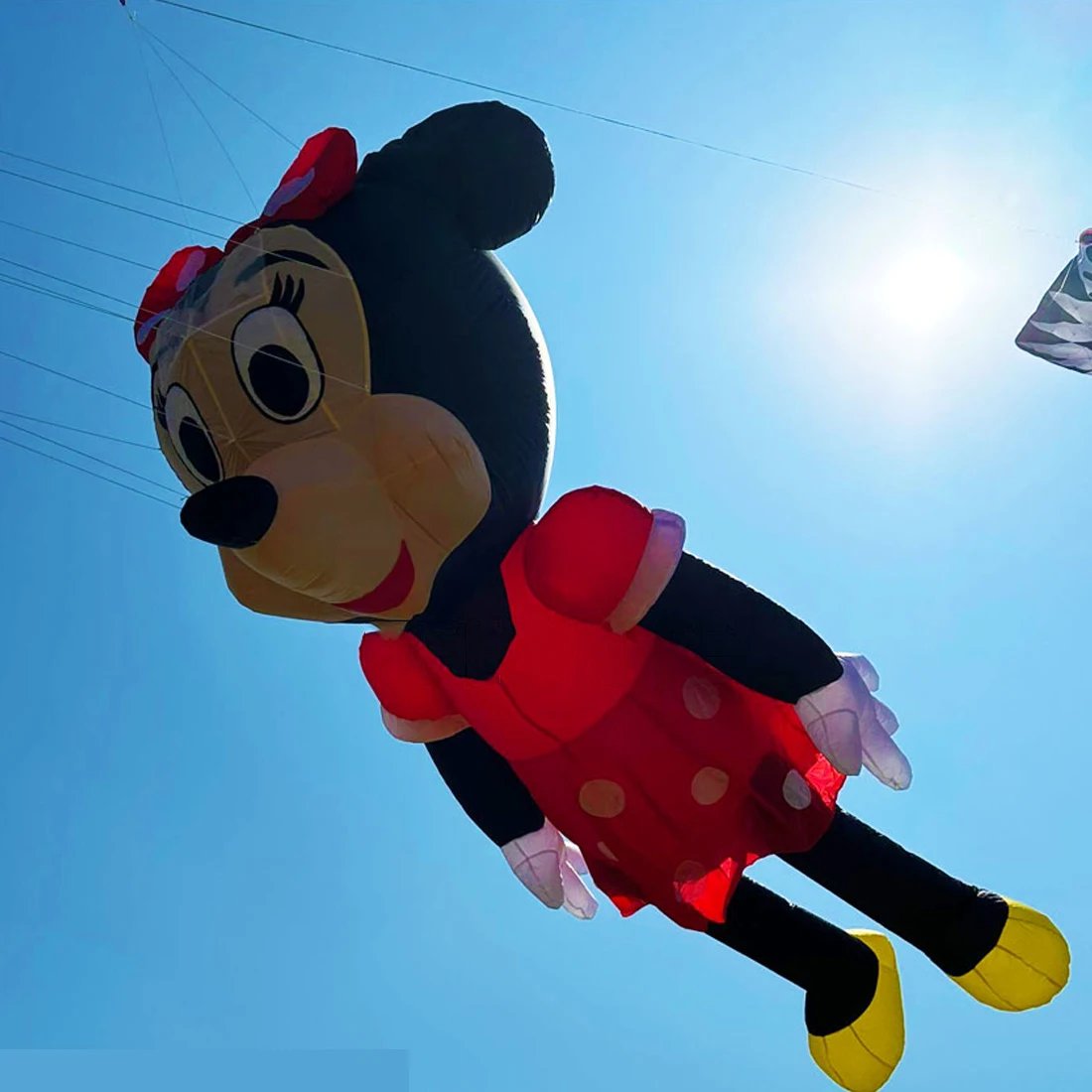 9KM 3.5m Mouse Kite Line Laundry Pendant Soft Inflatable Show Kite for ...