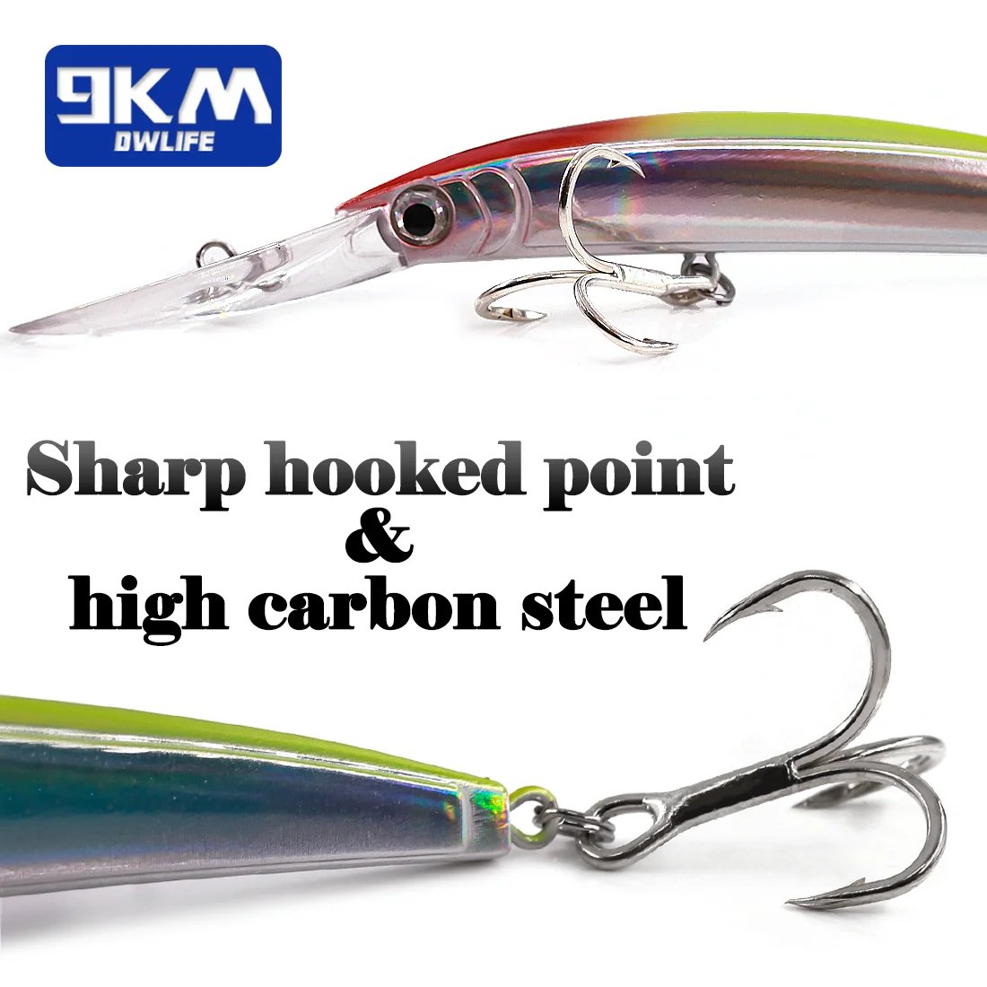 Minnow Deep Diving Lure Saltwater 27g Jerkbait Hard Bait Fishing Sinki ...