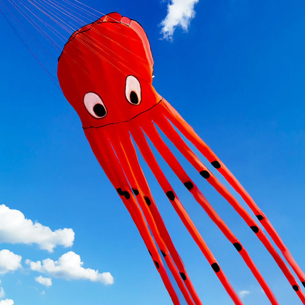 9KM 13color Big Octopus Kite 8m Large Single Line Soft Inflatable Kite ...