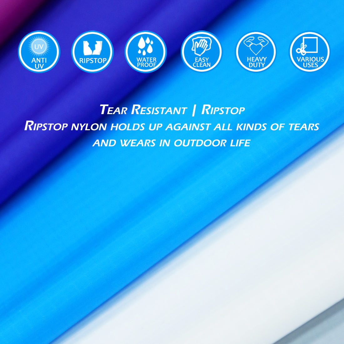 1m~10m 40D Ripstop Nylon Fabric Kite Fabric PU Coated – 9km-dwlife