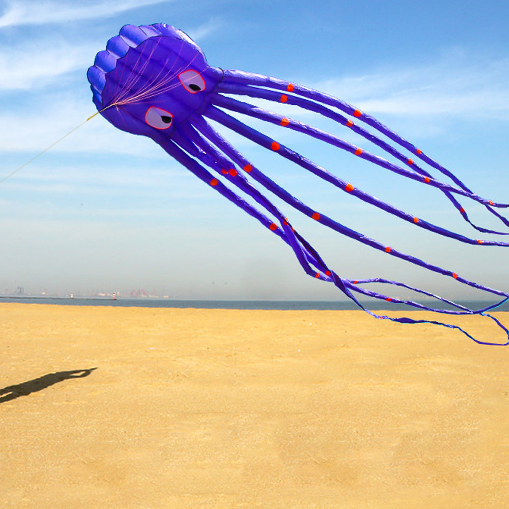 9KM 13color Big Octopus Kite 8m Large Single Line Soft Inflatable Kite ...