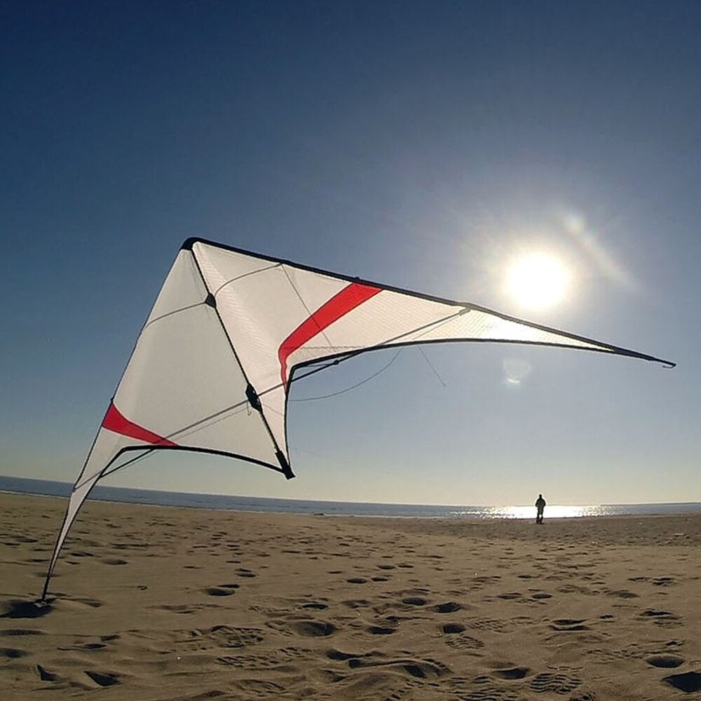 Freilein 2.15m Breeze Stunt Kite Ghost Dual Line Framed Kites Beach Sp ...