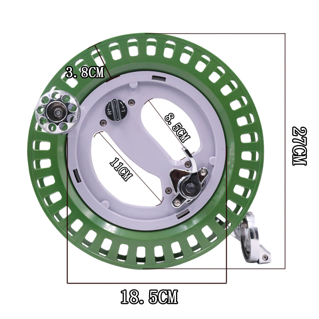 10.6" Brake System Kite Reel Winder with Smooth Rotation – 9km-dwlife